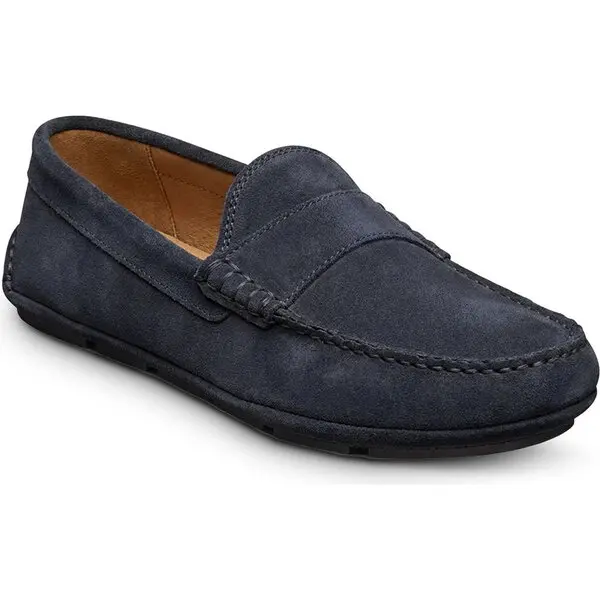 Allen Edmonds Apex Driving Loafer - Navy Suede