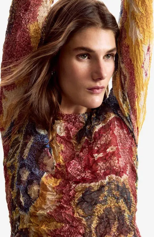 Desigual Abstract Print Long-sleeve Top