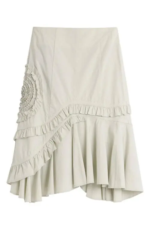 Desigual Asymmetric Midi Skirt - Off White