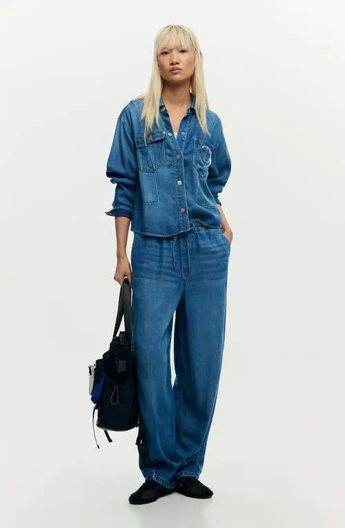 Desigual Drawstring Wide-leg Jeans