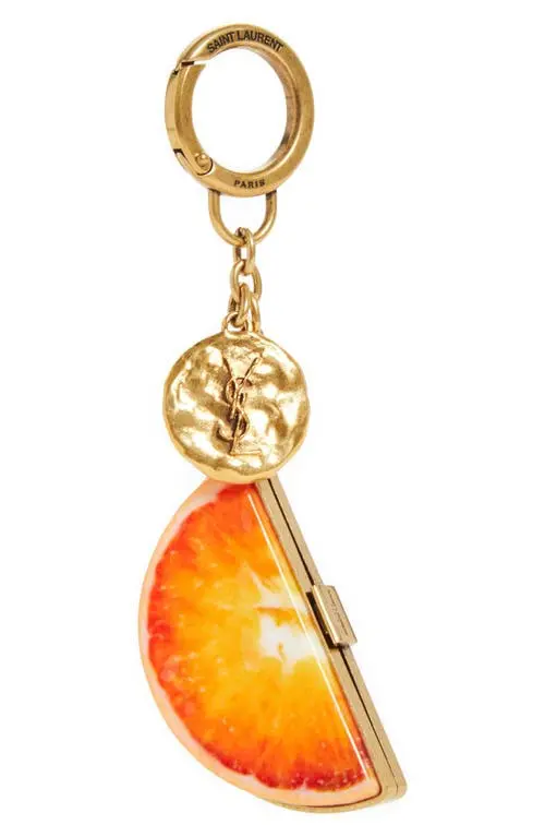 Saint Laurent Key Ring - Orange Multicolor