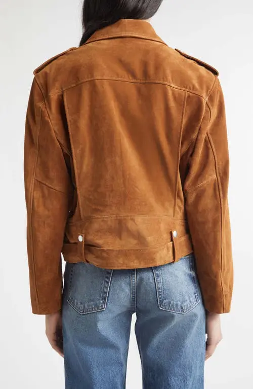 NILI LOTAN Evel Suede Biker Jacket - Martora
