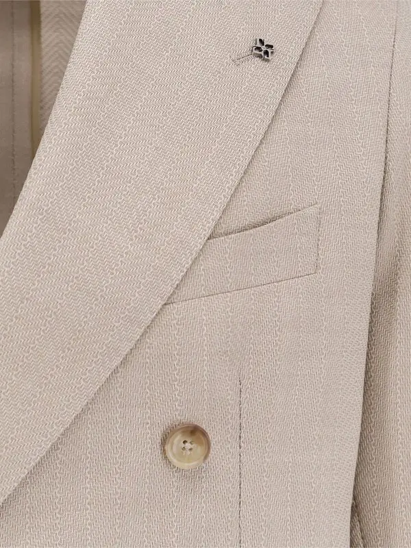 Tagliatore Double Breasted Blazer - Brown