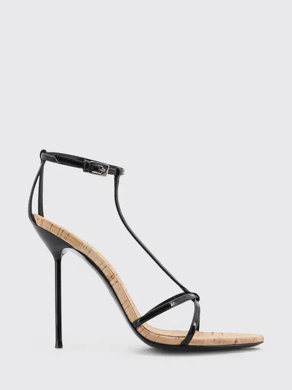 Paris Texas Heeled Sandal - Black