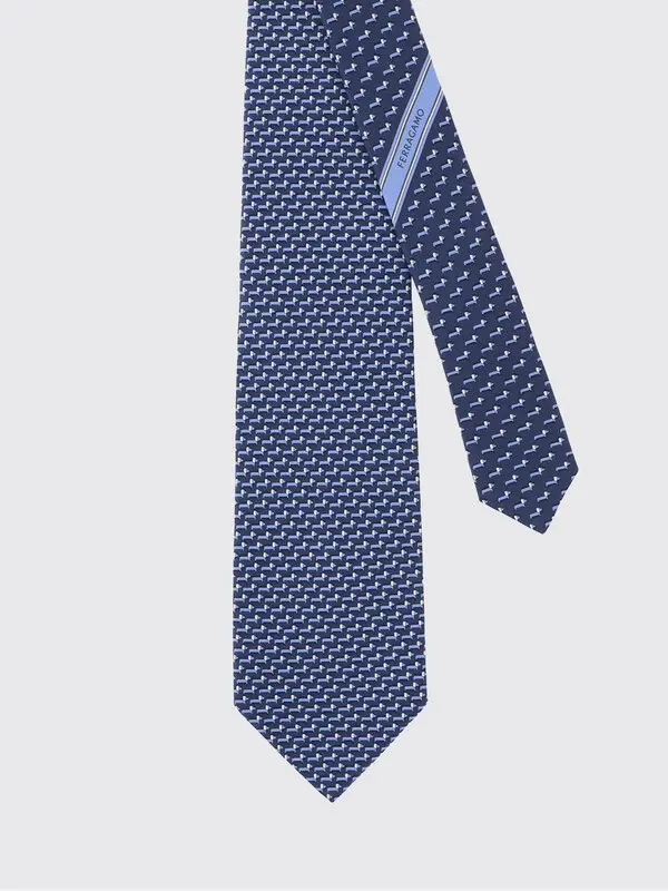 FERRAGAMO Tie - Blue