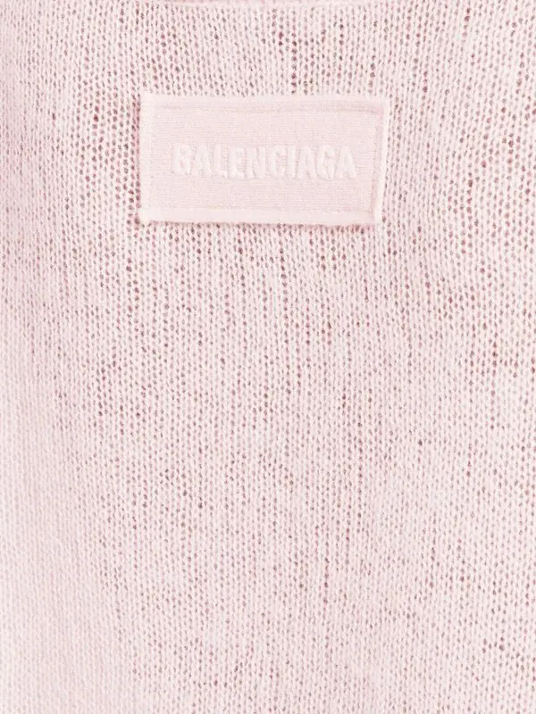 Balenciaga Cashmere Knit Sweater - Pink