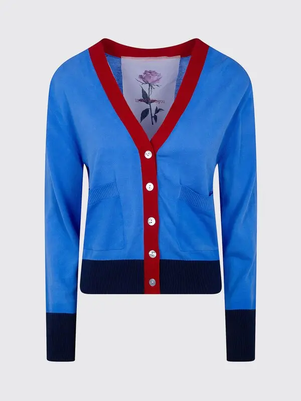 IN BED WITH YOU Cotton Blend Cardigan - Blue