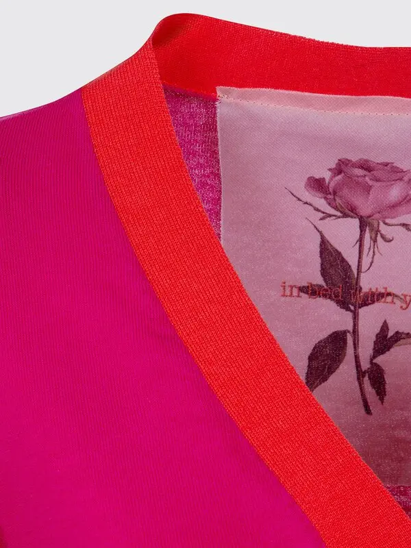 IN BED WITH YOU Cotton Blend Cardigan - Pink
