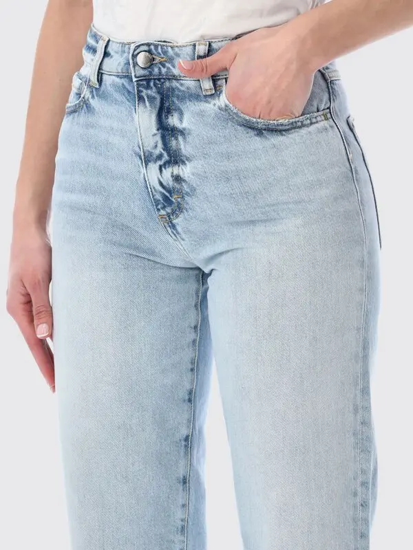 ICON DENIM LOS ANGELES Jilli Cropped Fit Denim Jeans - Blue