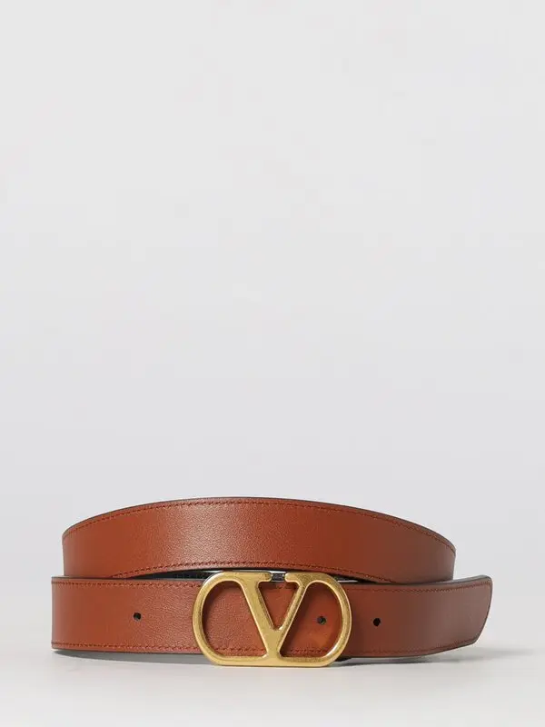 Valentino Garavani Reversible Vlogo Signature Leather Belt - Black