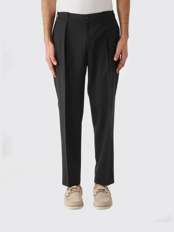 BRIGLIA 1949 Virgin Wool Portobello Trousers - Black