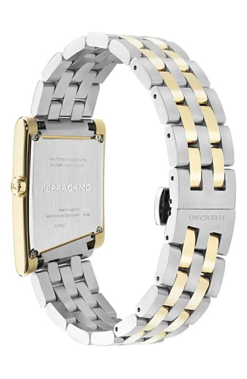 FERRAGAMO Asymetrique Bracelet Watch - Two Tone