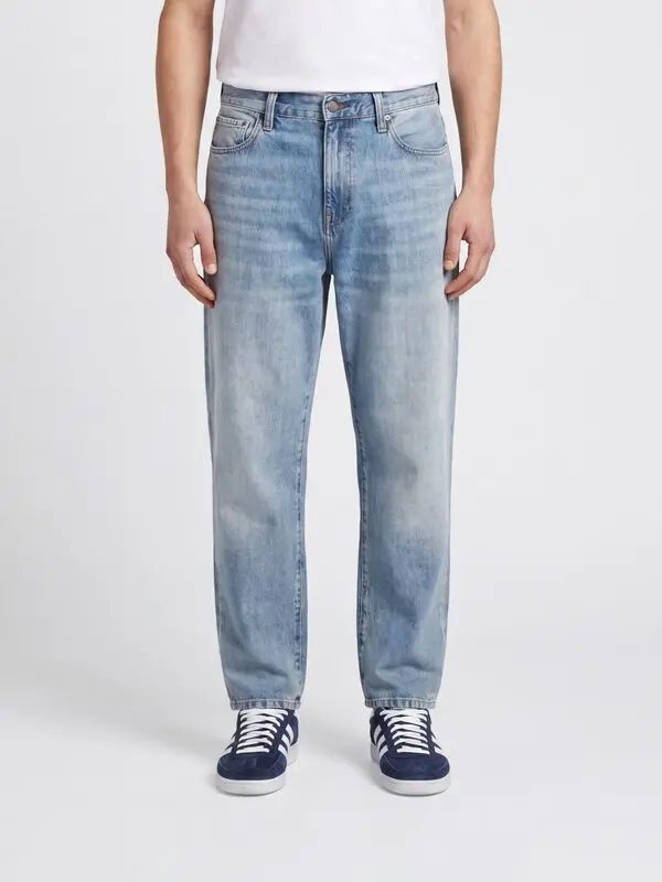 Carhartt Work In Progress Aaron Wide Leg Denim Jeans - Blue