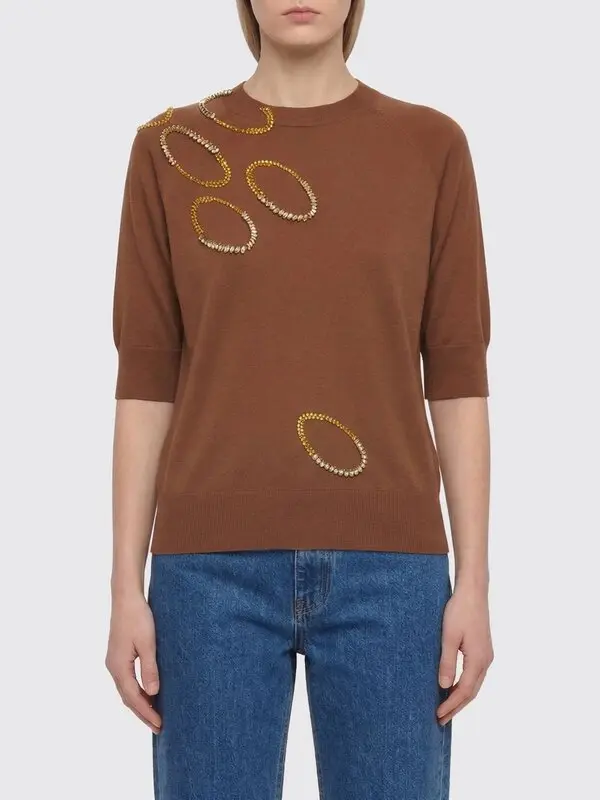 Dries Van Noten Fine Knit Sweater - Brown