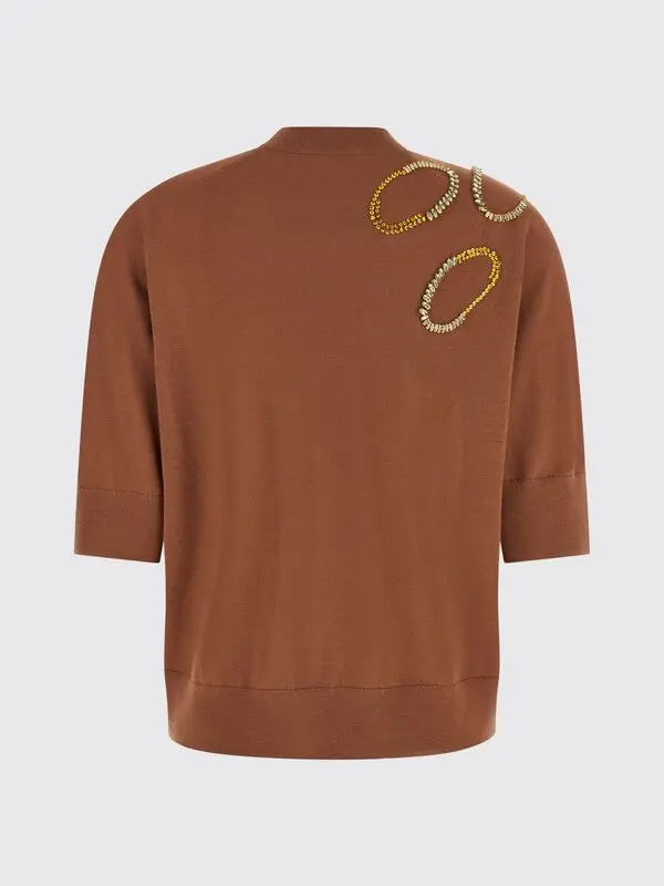 Dries Van Noten Embellished Sweater - Brown