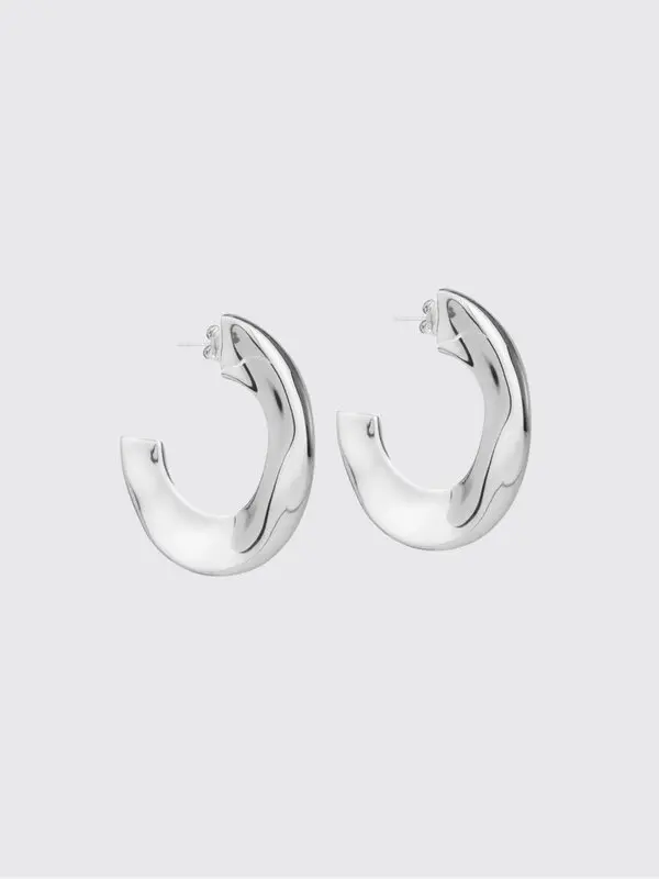 Federica Tosi Sculptural Hoop Earrings - Silver