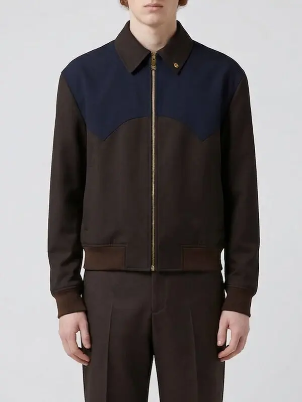 Versace Bi-wool Blend Bomber Jacket