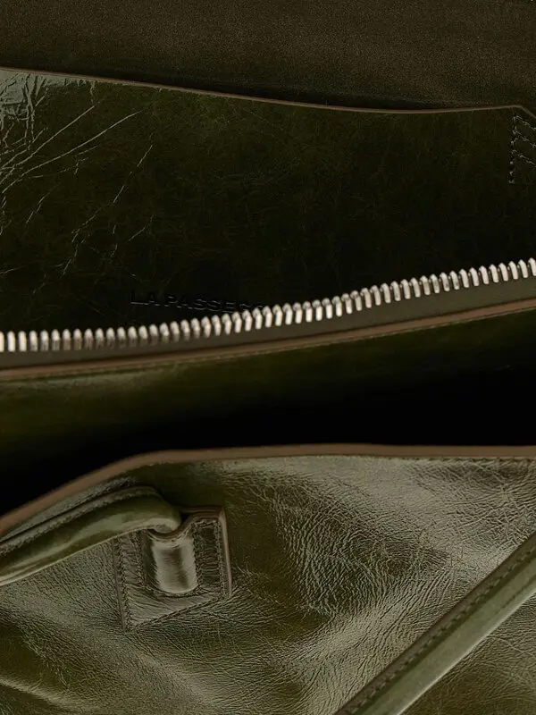Attico La Passeggiata Aged Leather Bag - Green