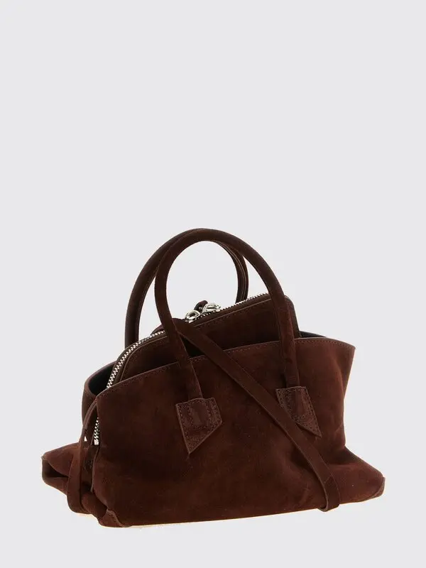 Attico La Passeggiata Suede Leather Handbag - Brown