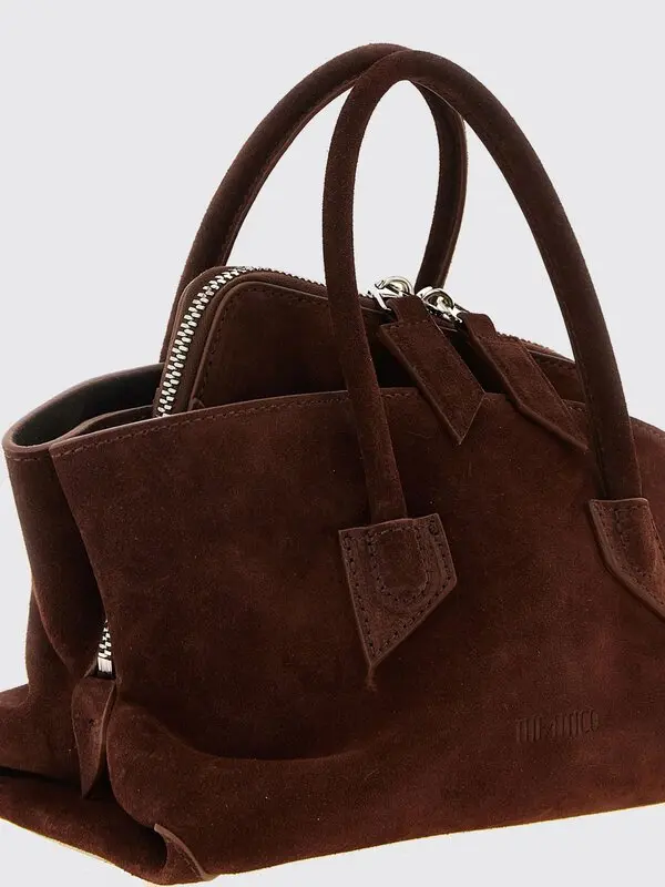 Attico La Passeggiata Suede Leather Handbag - Brown