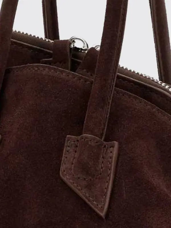 Attico La Passeggiata Suede Mini Handbag - Brown