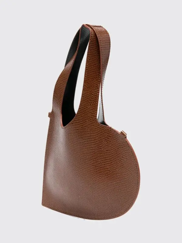 Coperni Heart Lizard Print Leather Bag