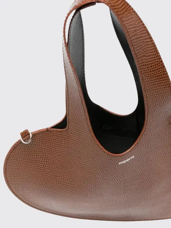 Coperni Heart Lizard Print Leather Bag