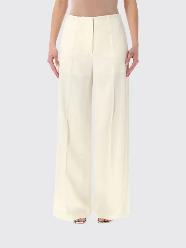 Alberta Ferretti Wide Leg Trousers - White