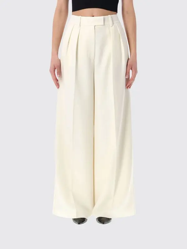 ANINE BING Wide Leg Trousers - Ecru