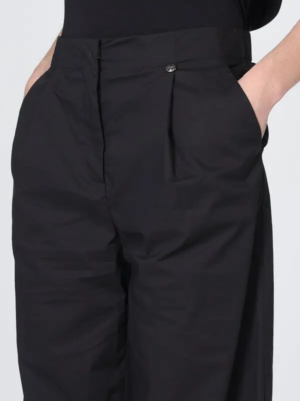 Liu Jo Cotton Palazzo Trousers - Black