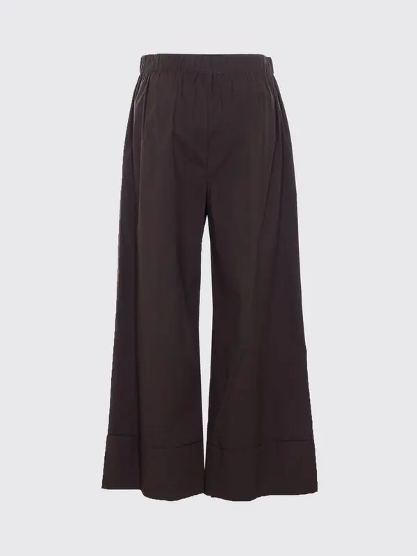 Liu Jo Cotton Palazzo Trousers - Brown