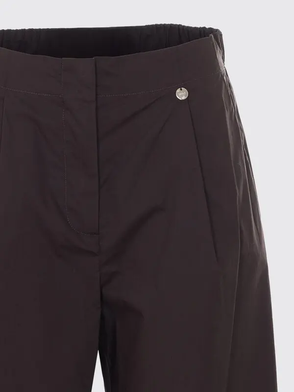 Liu Jo Cotton Palazzo Trousers - Brown