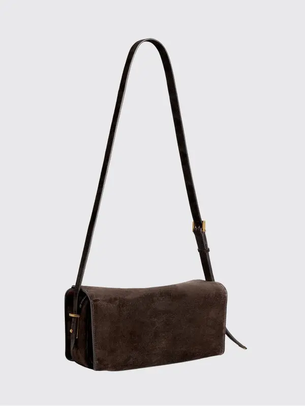 Balenciaga Le 7 Suede Calfskin Crossbody Bag