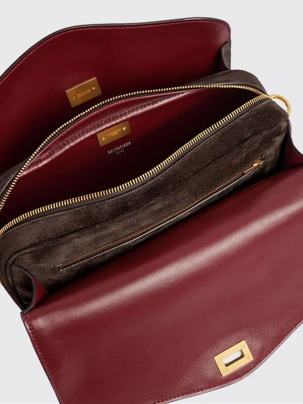 Balenciaga Le 7 Suede Calfskin Crossbody Bag