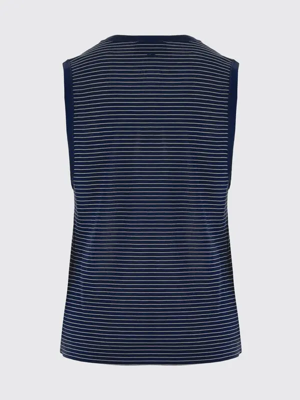 AMI Paris Striped Sleeveless Top