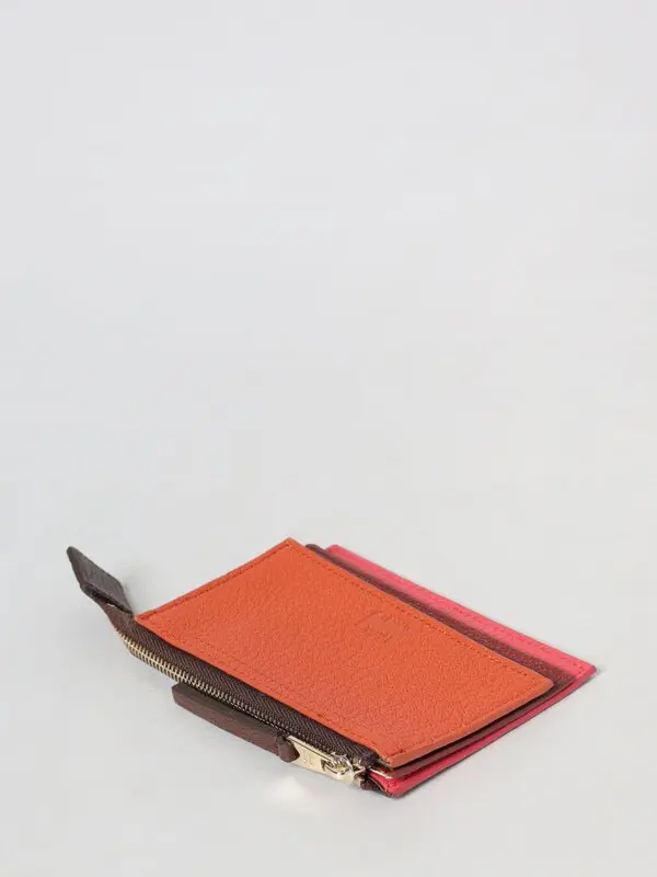 Paul Smith Leather Credit Card Holder - Orange