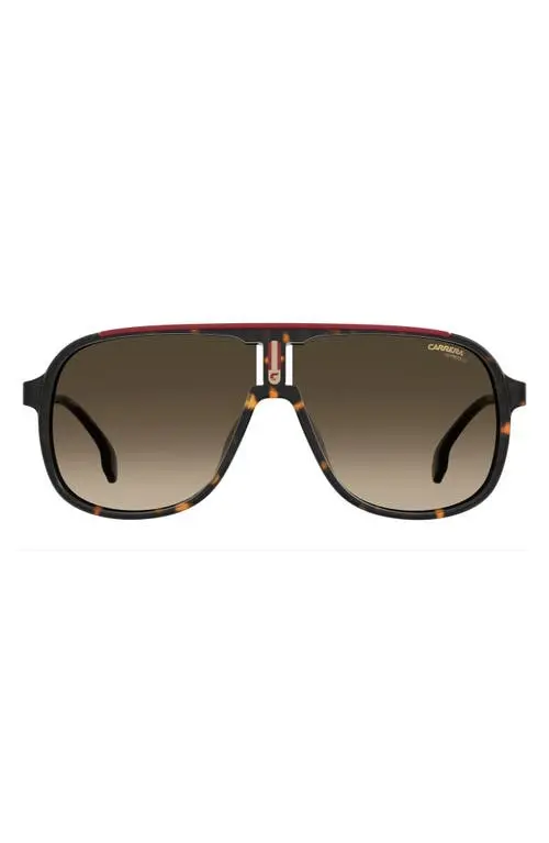 Carrera Eyewear 62mm Oversized Square Sunglasses - Havana Red/brown Sf