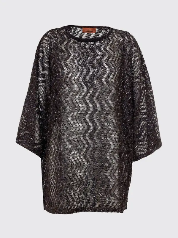 Missoni Zig Zag Viscose Lurex Knit Mini Dress