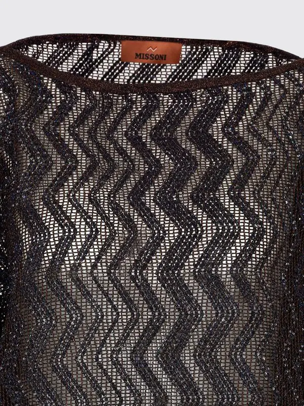 Missoni Zig Zag Viscose Lurex Knit Mini Dress