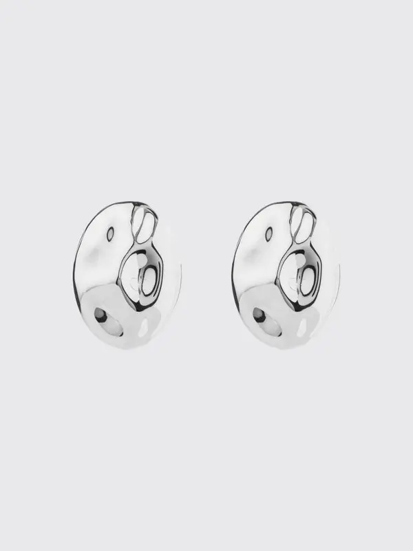 Federica Tosi 18kt -plated Bronze Rock Earrings - Platinum