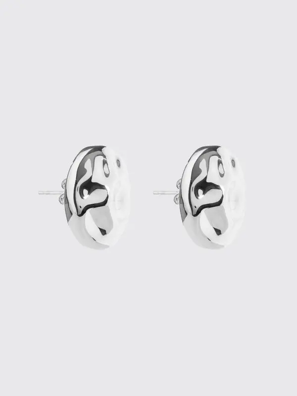 Federica Tosi 18kt -plated Bronze Rock Earrings - Platinum