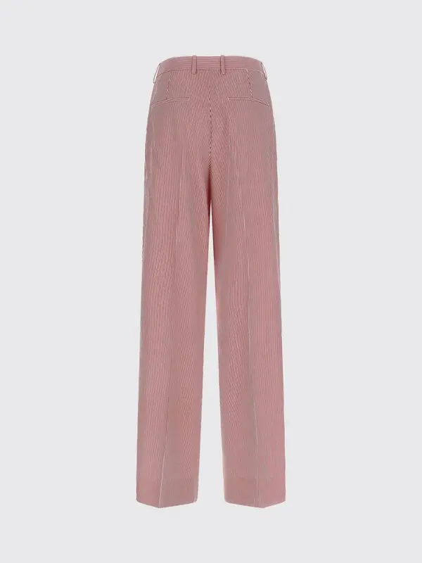 ARMARIUM Striped Cotton Wide-leg Trousers