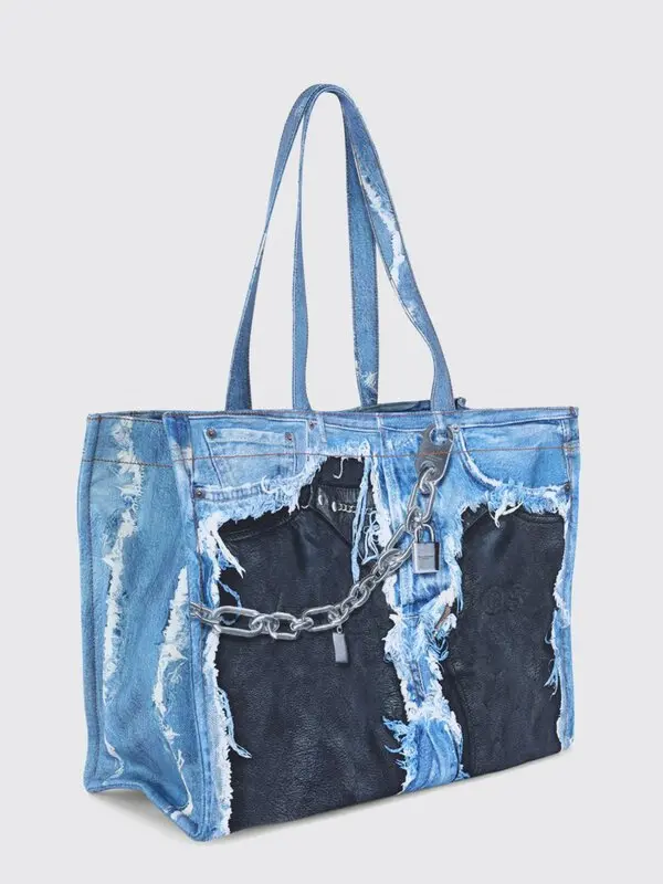 Acne Studios Trompe-l'œil Print Cotton Tote Bag