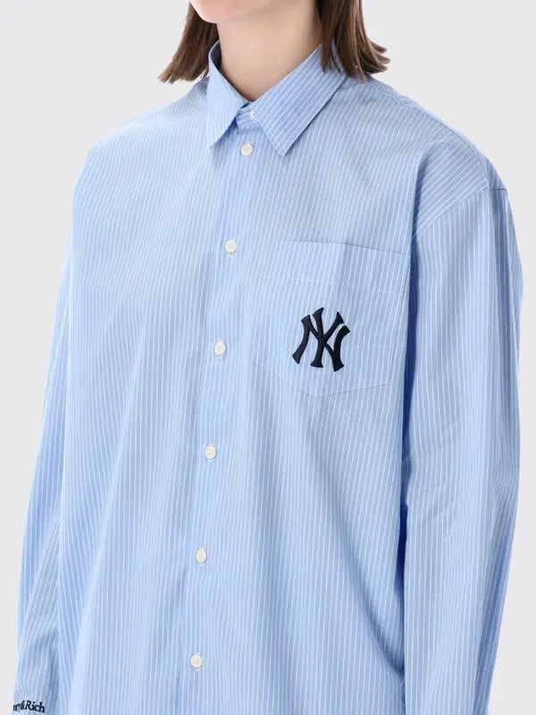 SPORTY & RICH Striped Button-up Shirt