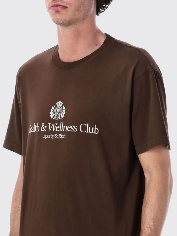 SPORTY & RICH Cotton Logo T-shirts