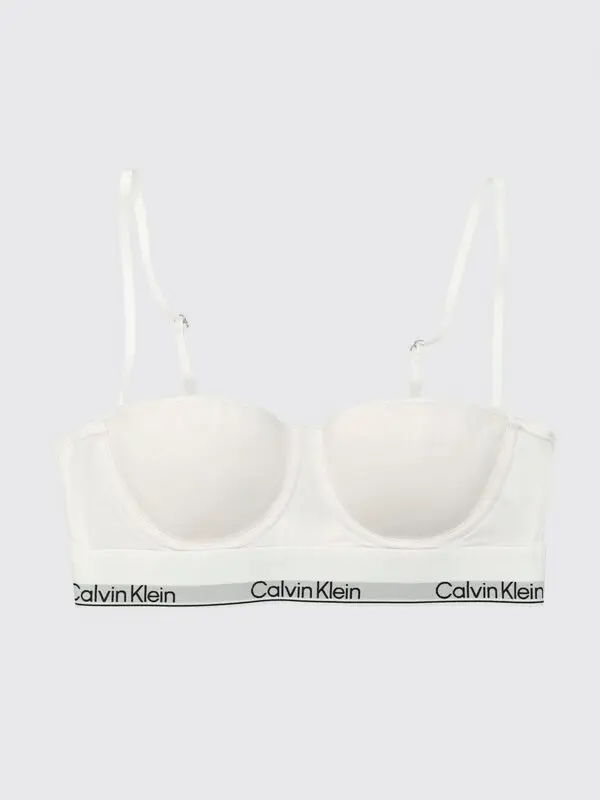Calvin Klein Cotton Blend Bra - White