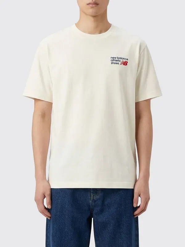 NEW BALANCE Cotton T-shirt With Logo
