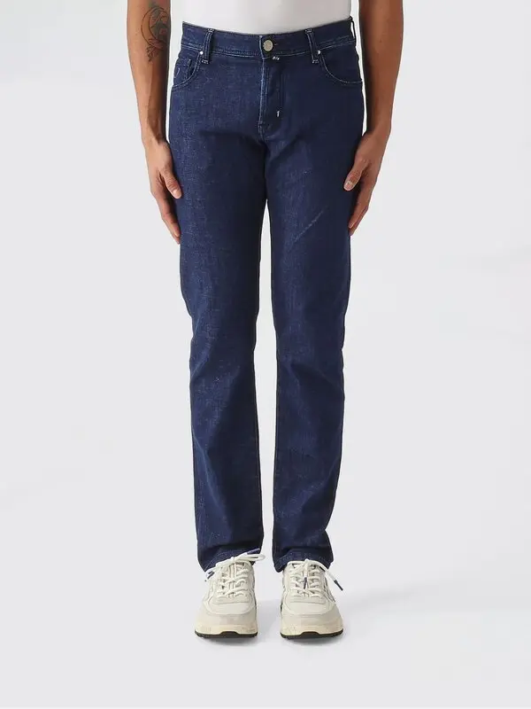 Jacob Cohen Slim Fit Stretch Cotton Jeans - Denim