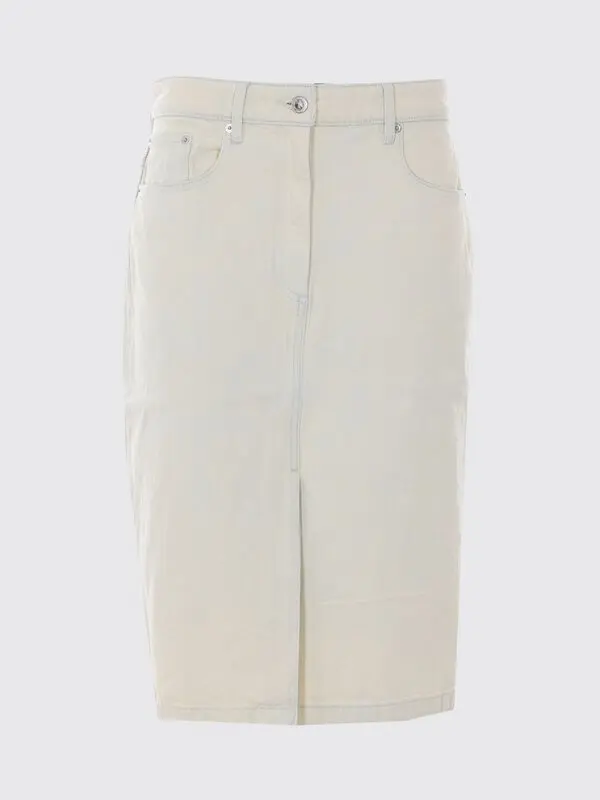 A.p.c. Midi Skirt In Cotton Denim