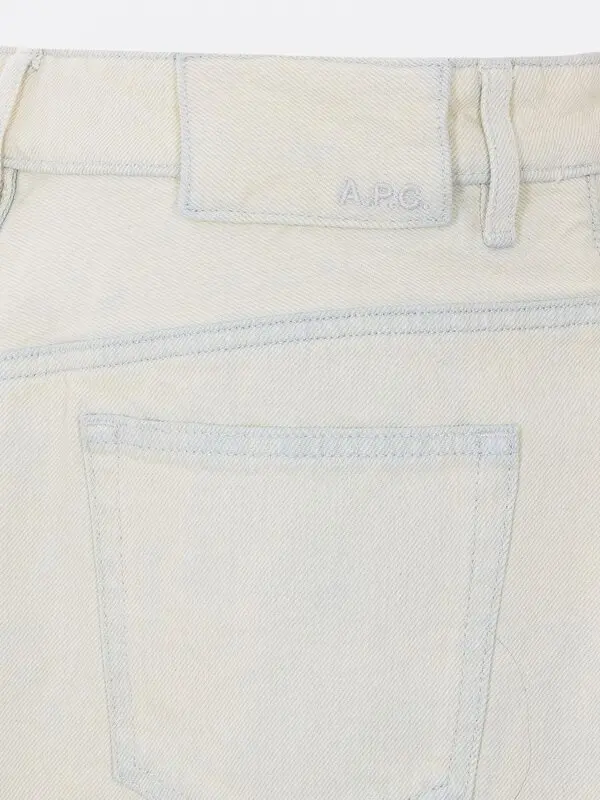 A.p.c. Midi Skirt In Cotton Denim